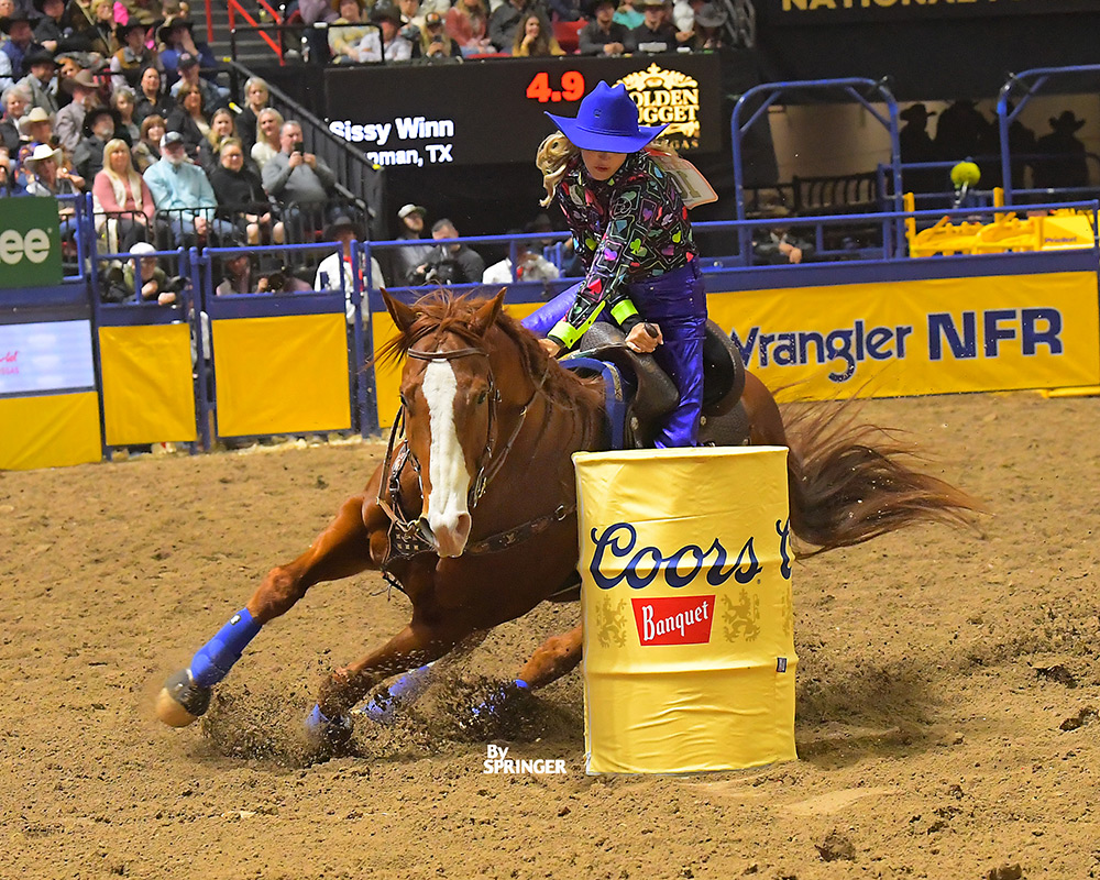 Winn Wins Round 1 of the 2023 Wrangler National Finals Rodeo | WPRA